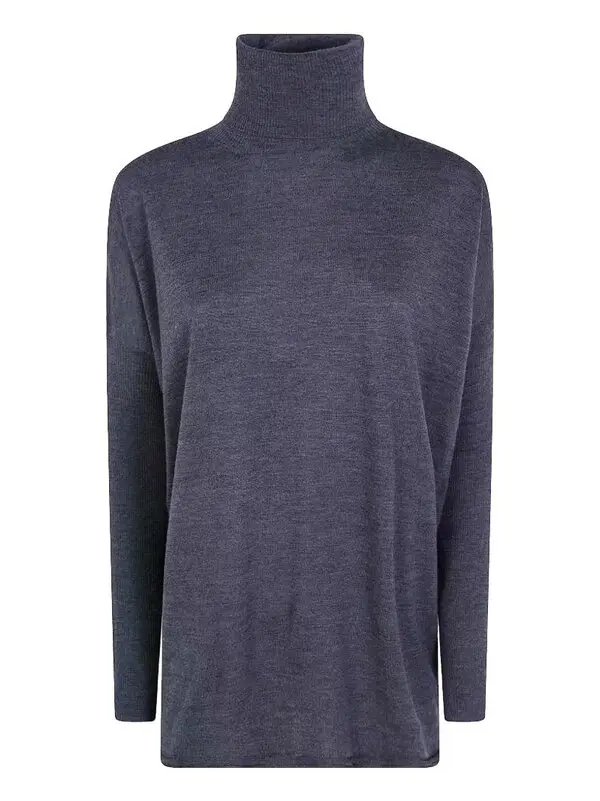 GENTRYPORTOFINO Roll-neck Wool Sweater - Grey
