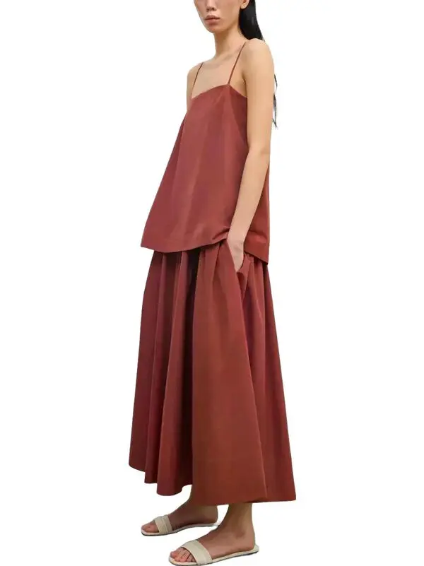 HOUSE OF DAGMAR A-line Maxi Dress With Layered Design - Red