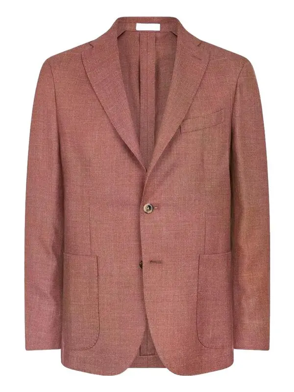 Boglioli Oxford K-jacket Unstructured Blazer - Orange