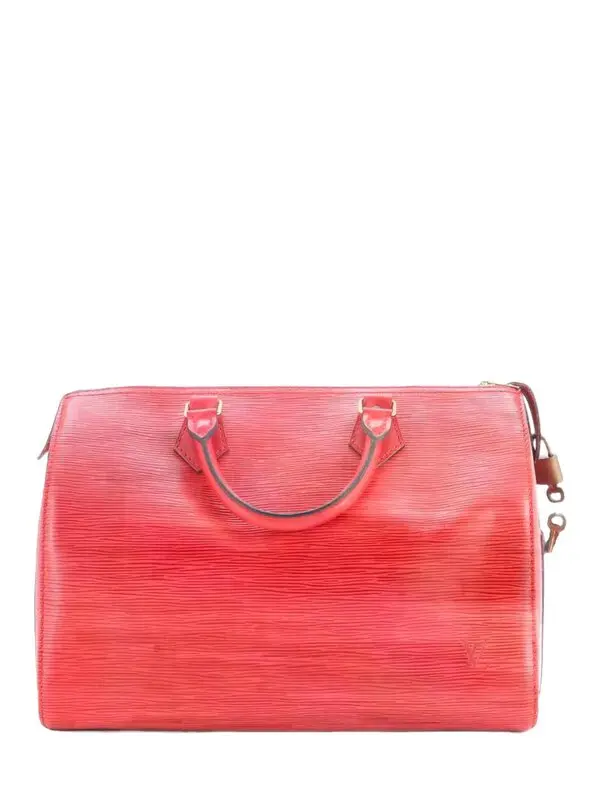 LOUIS VUITTON Epi Leather Speedy 30 Satchel - Red