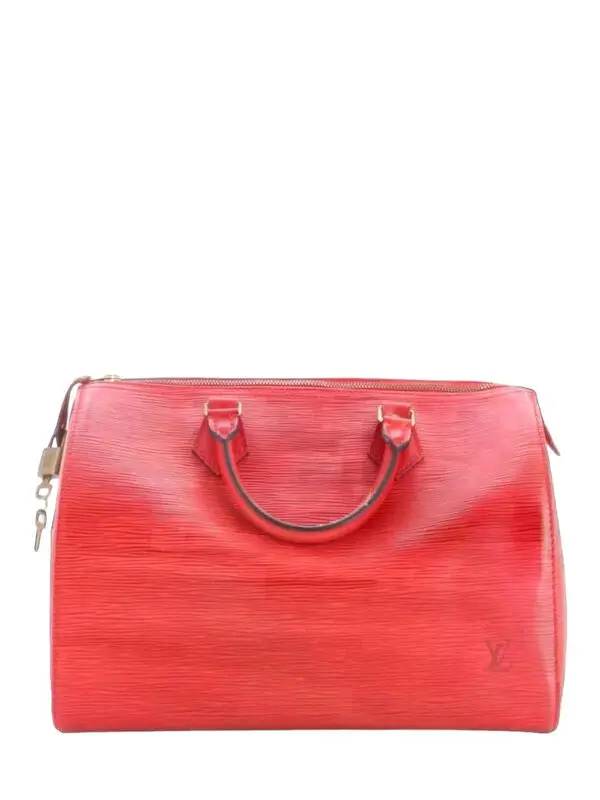 LOUIS VUITTON Epi Leather Speedy 30 Satchel - Red