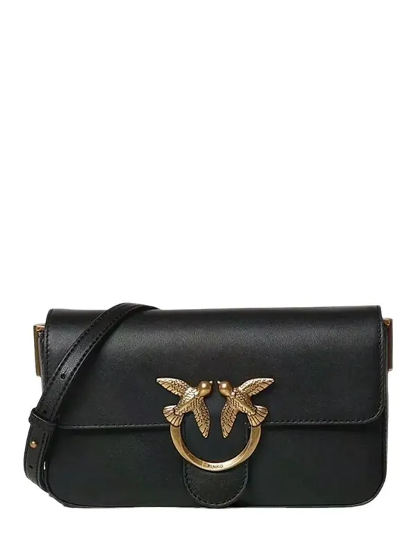 Pinko Love Birds Shoulder Bag - Black