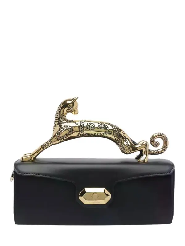 LANVIN Leather Pencil Cat Bag - Black