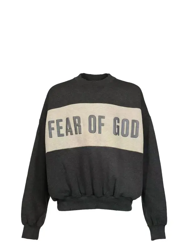 ESSENTIALS Paneled Crewneck Sweatshirt - Grey
