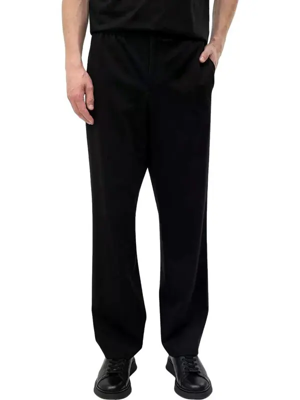 BOSS Elasticated-waistband Trousers - Black