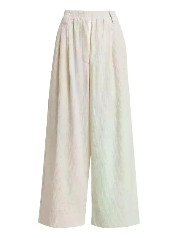 Essentiel Antwerp Corduroy Wide-leg Trousers - Neutrals