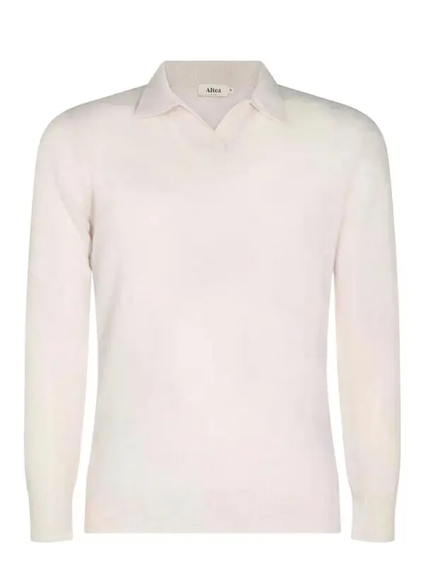 Altea Spread Collar Knitted Sweater - Neutrals