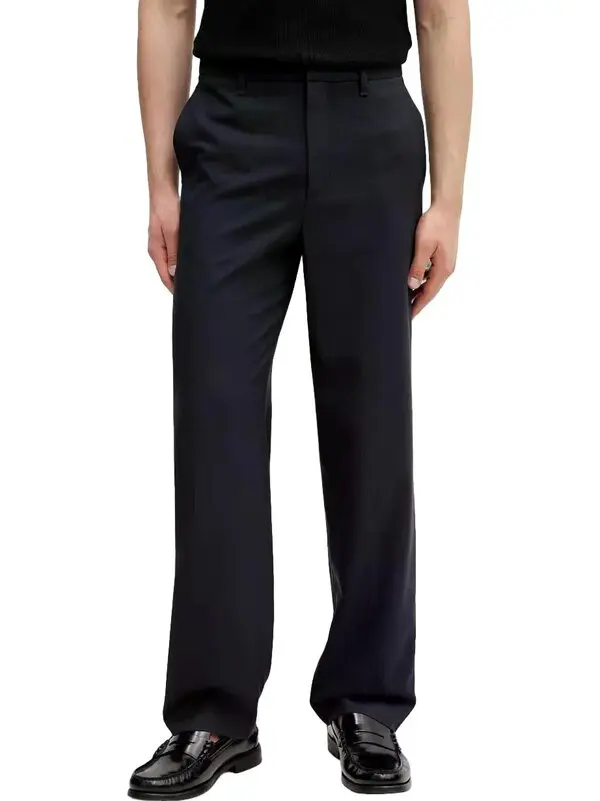 Rag & Bone Wool Tailored Trousers - Blue