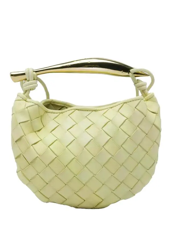 Bottega Veneta Mini Nappa Intrecciato Sardine Satchel - Yellow