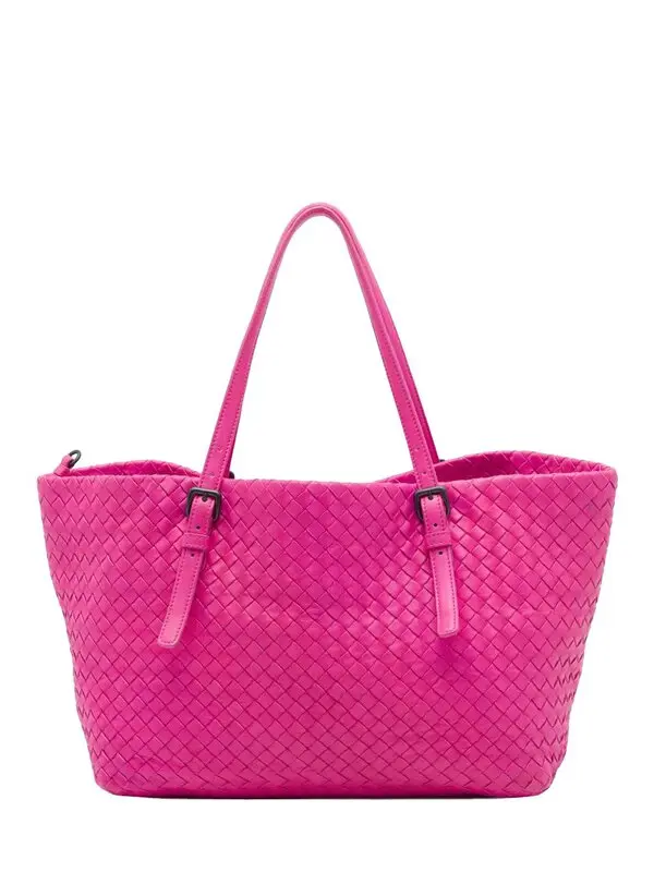 Bottega Veneta Woven Nappa Leather Tote Bag - Pink