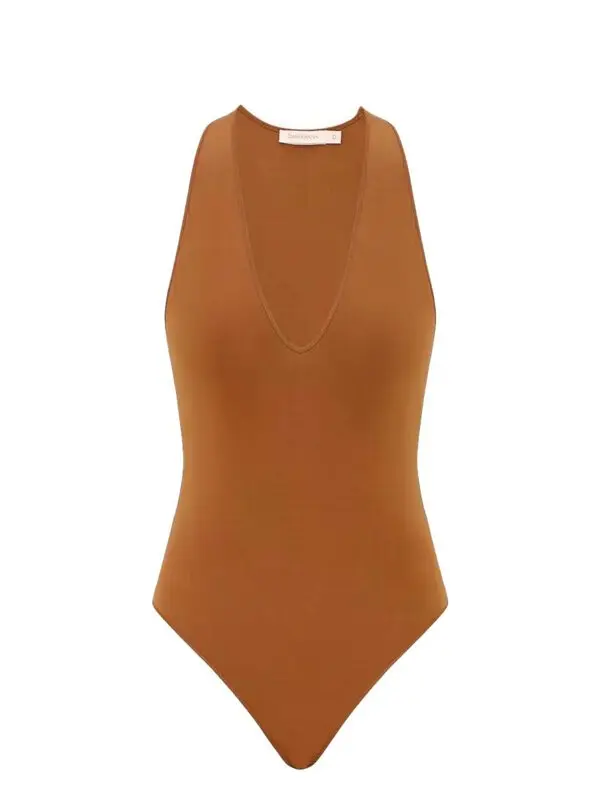 Zimmermann Scoop Bodysuit - Brown