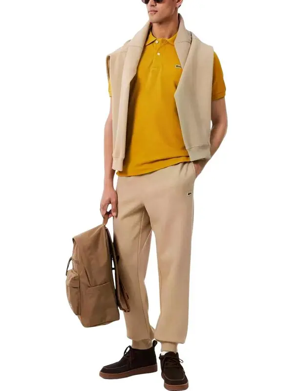 Lacoste Classic Fit Original Logo-patch Polo Shirt - Yellow