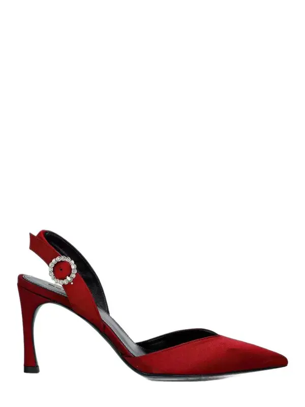 ROTATE BY BIRGER CHRISTENSEN Embellished Heeled Pumps - Red