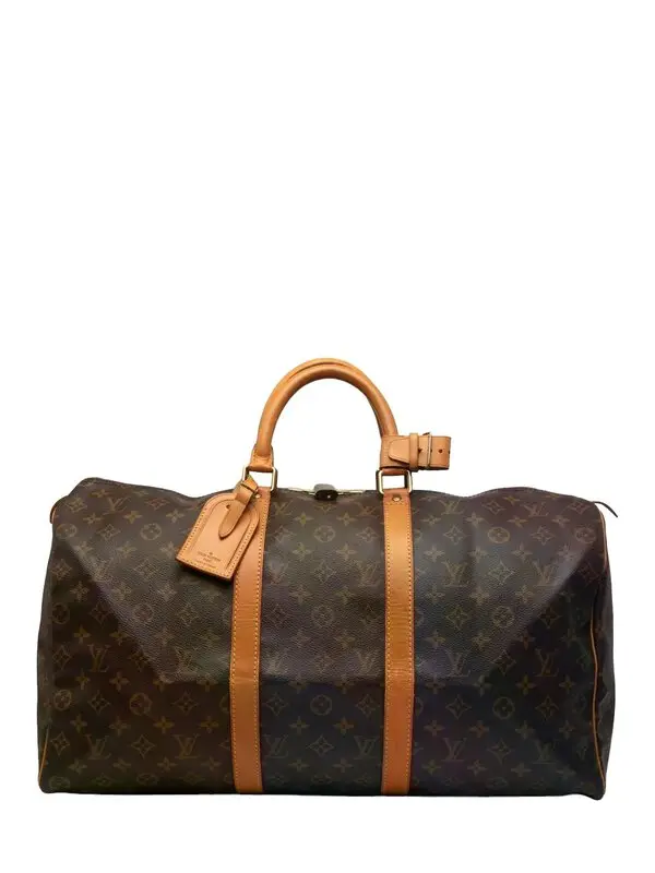 LOUIS VUITTON 1994 Monogram Keepall 50 Travel Bag - Brown