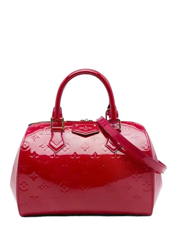 LOUIS VUITTON Monogram Vernis Montana Satchel - Pink