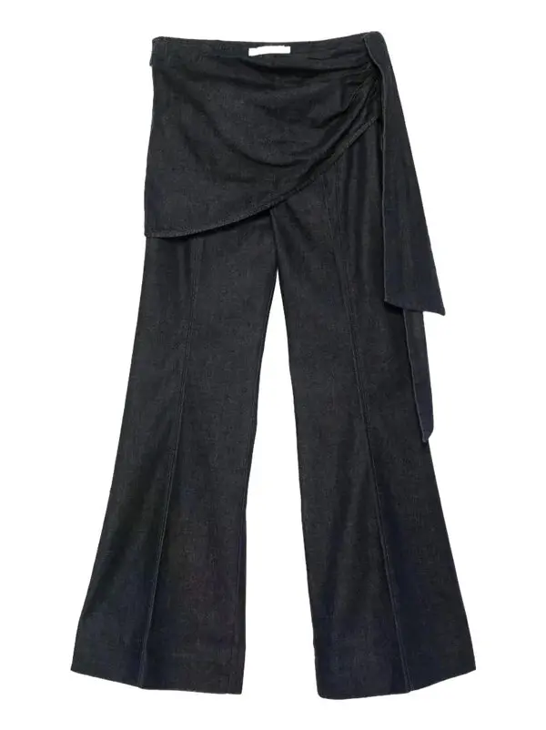 Zimmermann Wrap-panel Flared Jeans - Blue