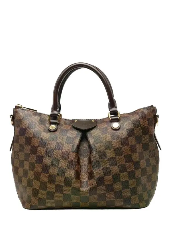 LOUIS VUITTON Damier Ebene Siena Pm Satchel - Brown