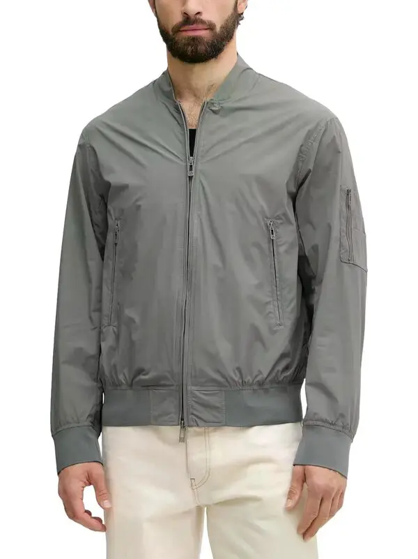 Armani Exchange Zip-up Bomber Jacket - Grey