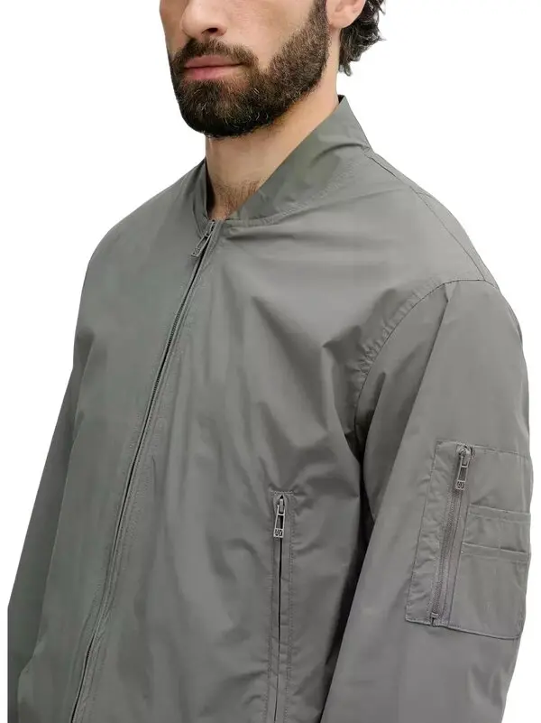 Armani Exchange Zip-up Bomber Jacket - Grey