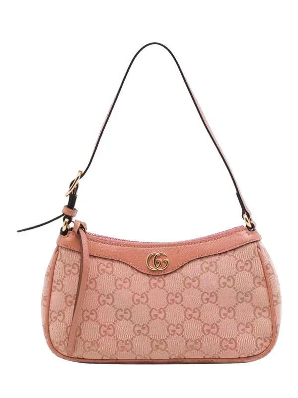 Gucci Ophidia Gg Canvas Shoulder Bag - Pink
