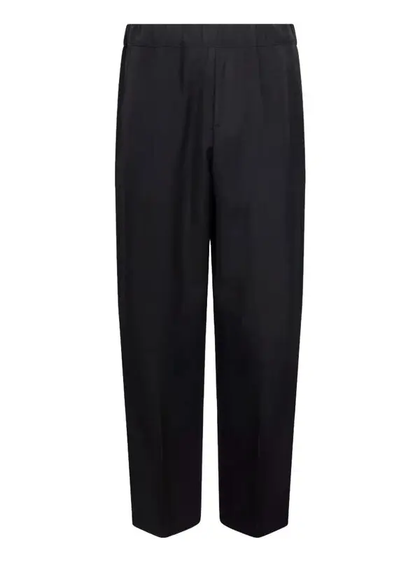 COSTUMEIN Pressed Crease Straight-leg Trousers - Black