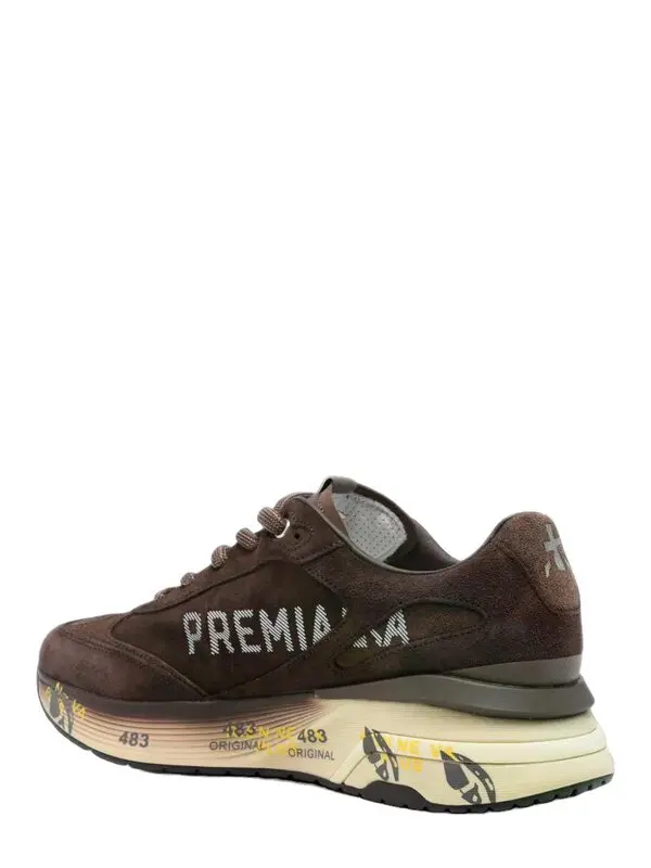 Premiata Moerun Panelled Lace-up Sneakers - Brown