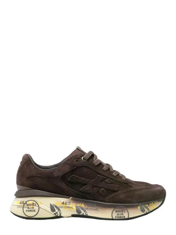 Premiata Moerun Panelled Lace-up Sneakers - Brown