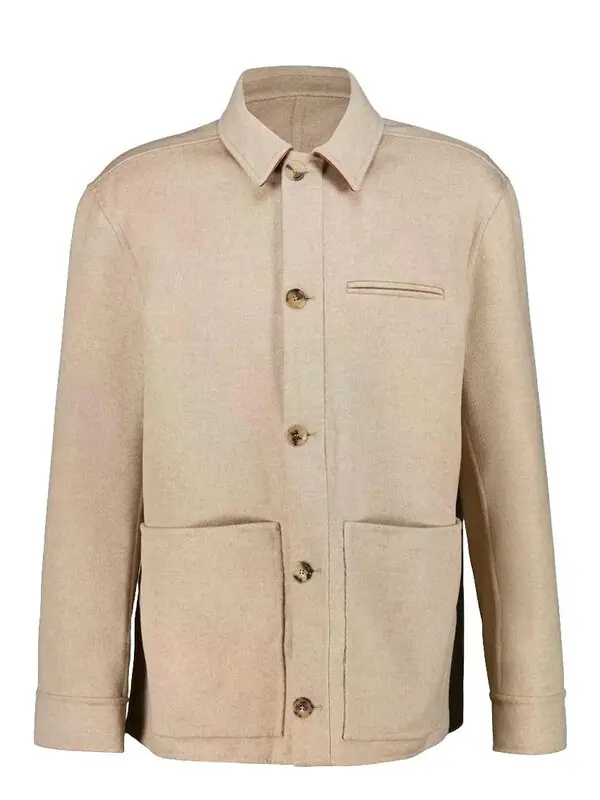 FERRAGAMO Double Wool And Cashmere Blouson - Neutrals