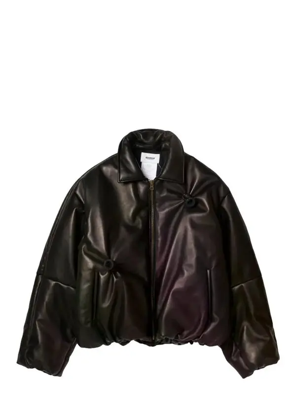 DOUBLET Inflated Balloon Leather Jacket - Black