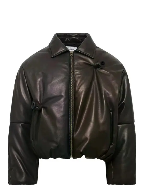 DOUBLET Inflated Balloon Leather Jacket - Black