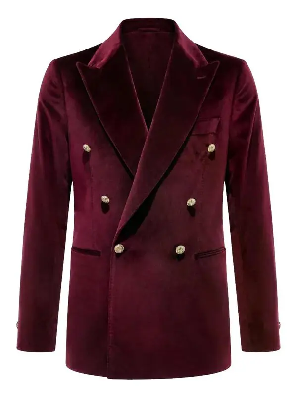 FRANZESE COLLECTION Oscar-winning Carpet Double-breasted Blazer - Red
