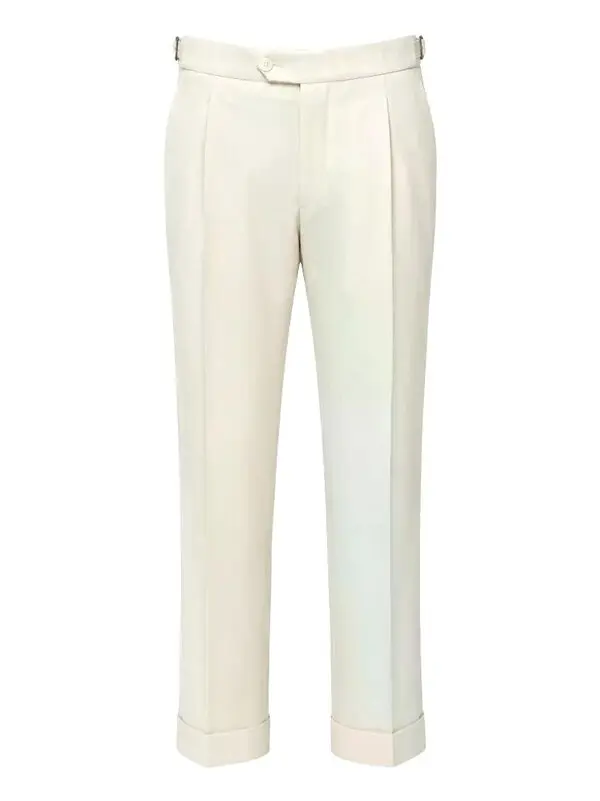 FRANZESE COLLECTION Stefano De Martino Tailored Trousers - Neutrals