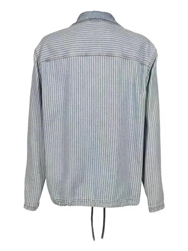 Marni Striped Denim Shirt Jacket - Blue