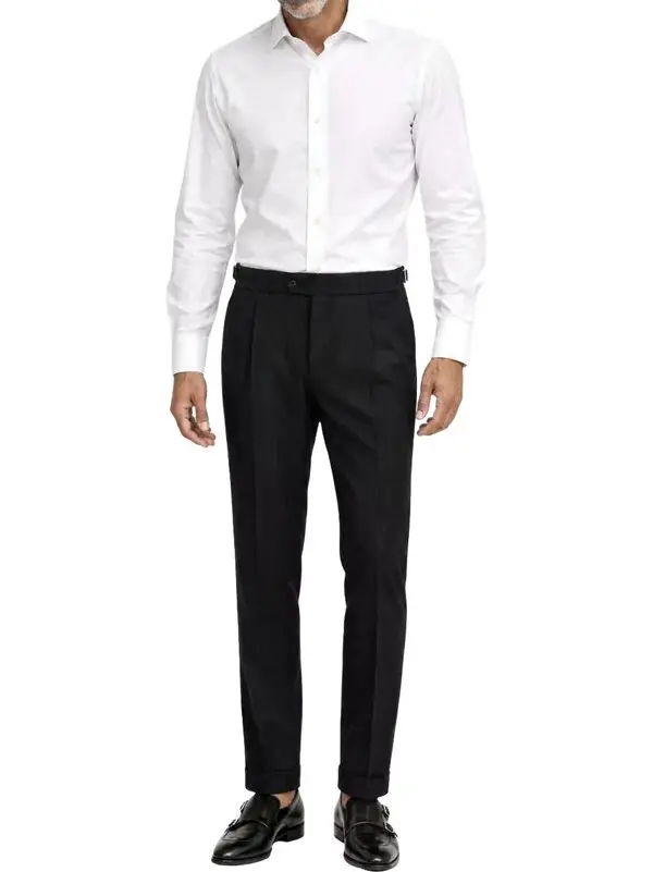 FRANZESE COLLECTION Stefano De Martino Tailored Trousers - Black