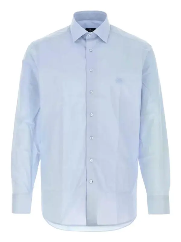 Etro Logo-embroidered Shirt - Blue