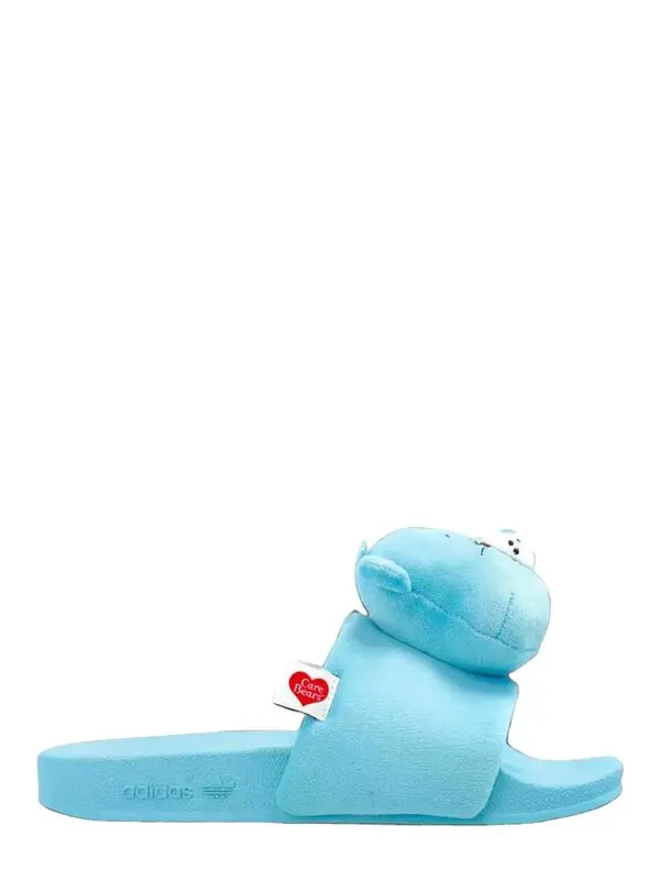 Adidas X Care Bears Plush Slip-on Sandals - Blue