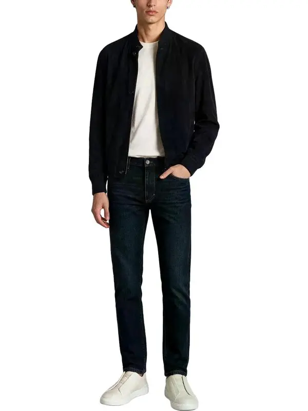 Zegna Navy Oasi Cashmere Elements Bomber - Blue