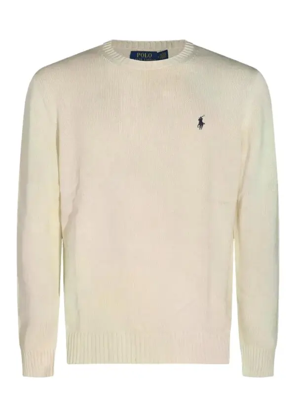 Polo Ralph Lauren Logo Embroidered Sweater - Neutrals