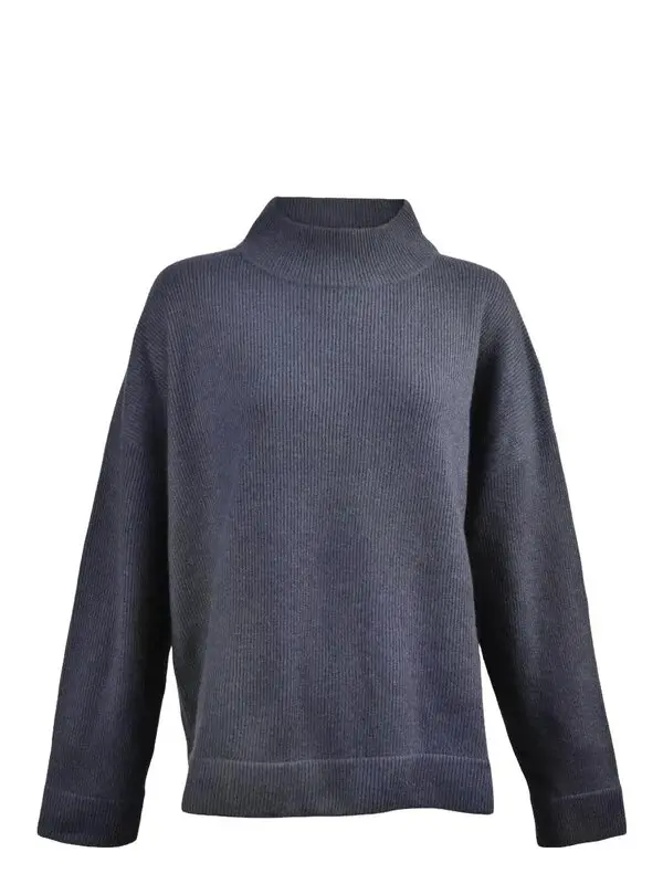 Brunello Cucinelli Ribbed High-neck Sweater - Blue