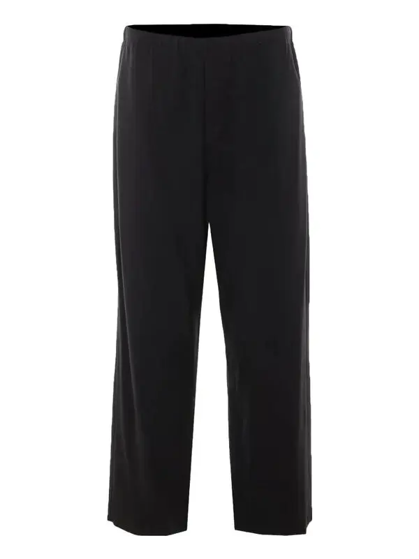 THE ROW Pascale Wool Twill Trousers - Black