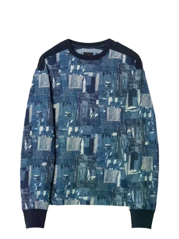 MAHARISHI Patchwork Effect Sweatshirt - Blue