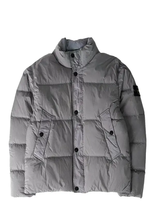 Stone Island Crinkle Reps Ny Padded Jacket - Grey