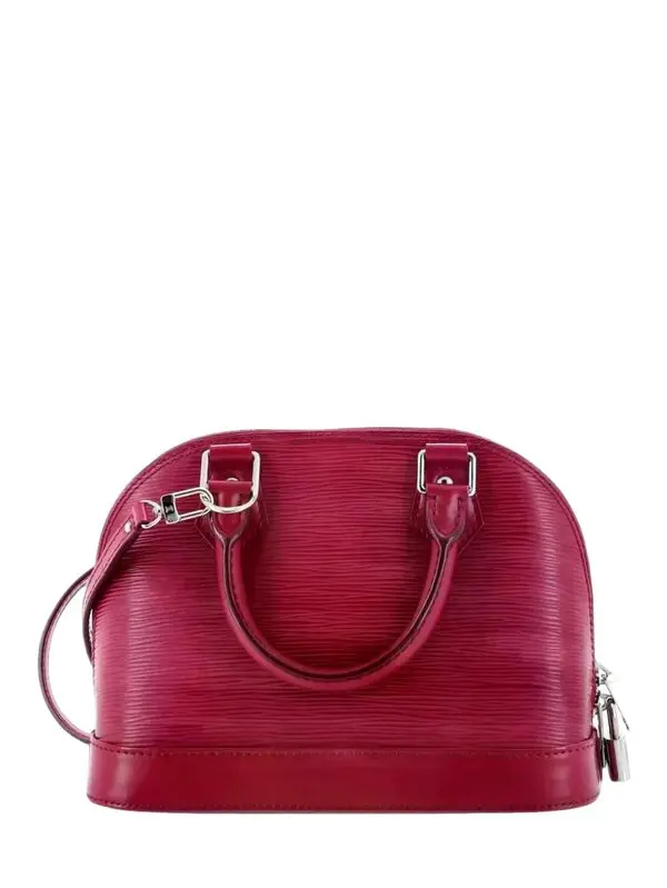 LOUIS VUITTON Alma Handbag Epi Leather Bb Satchel - Red