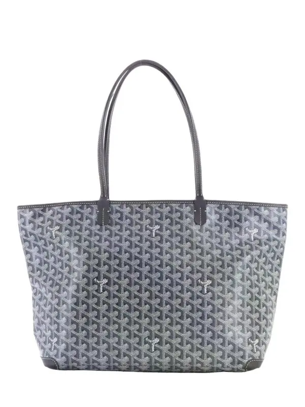 Goyard Artois Tote Coated Canvas Mm Shoulder Bag - Grey