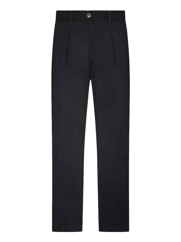 Incotex Pleated Tailored Trousers - Black