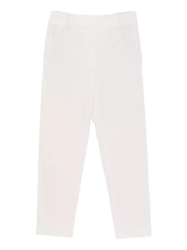 Eleventy Light Grey Corduroy Effect Trousers - Neutrals
