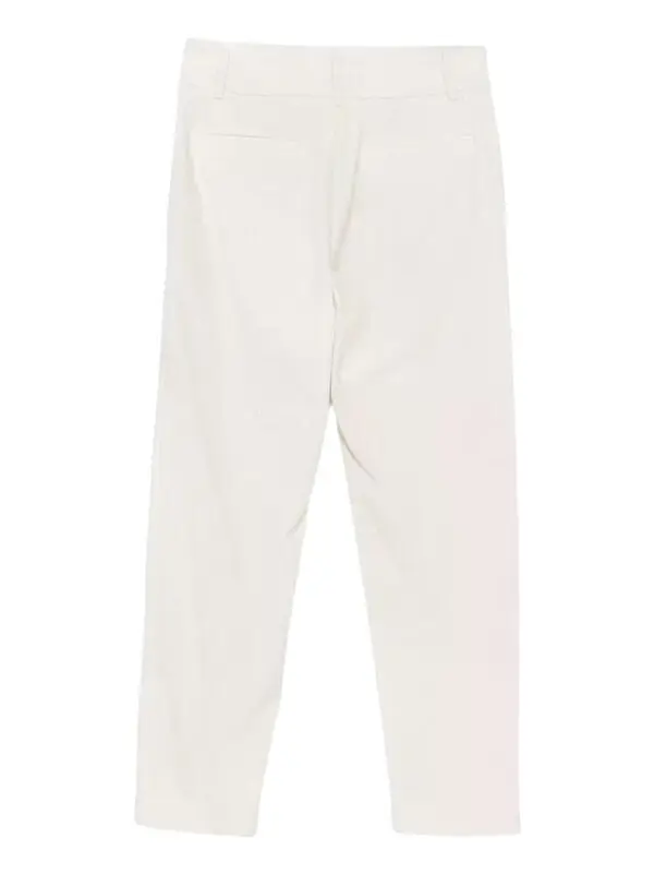 Eleventy Light Grey Corduroy Effect Trousers - Neutrals