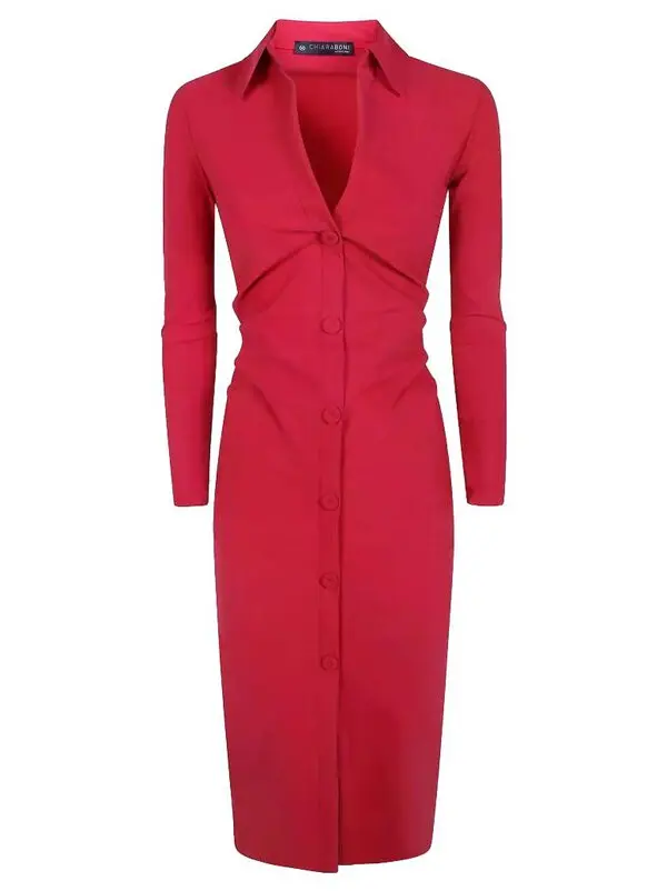 Chiara Boni La Petite Robe Taima Midi Dress - Red