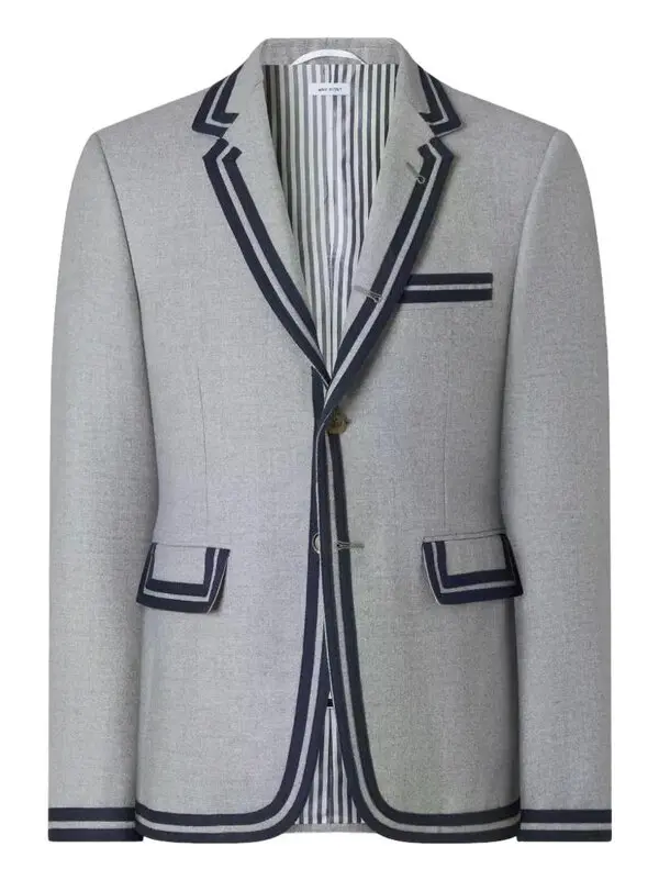 Thom Browne Wool Flannel Cricketing Sportcoat - Grey