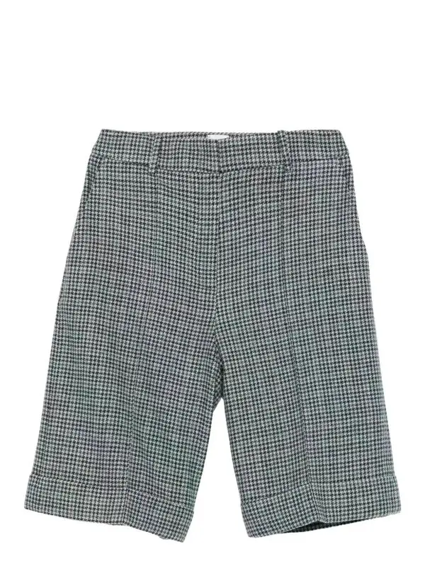 Eleventy Houndstooth Pattern Shorts - Blue